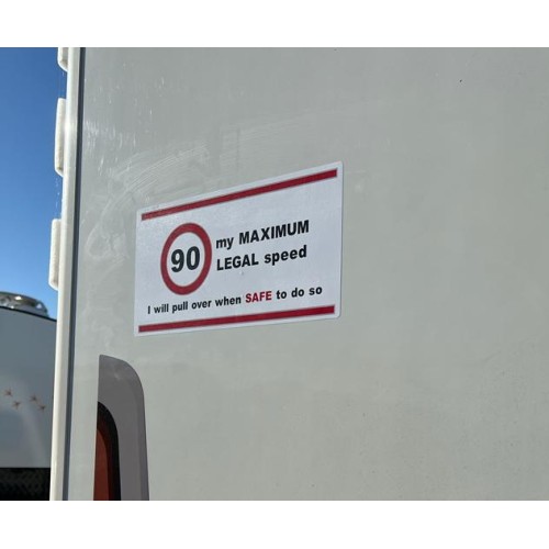90 km/h Large Sticker
