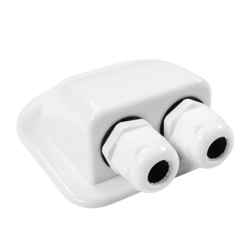 Double roof cable entry